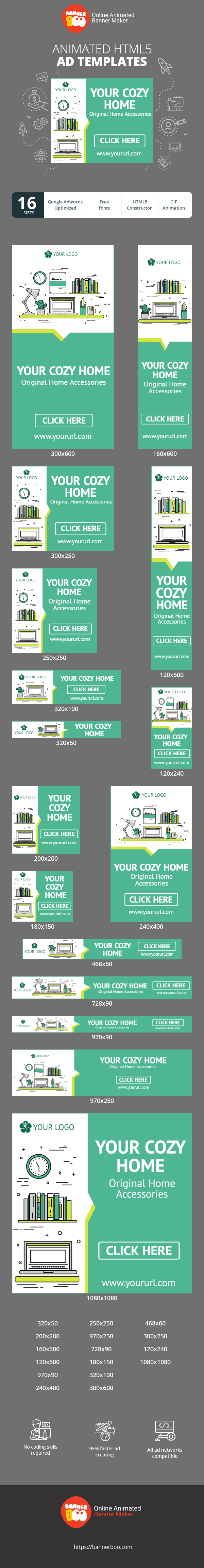 Real Estate Banner Ad Templates