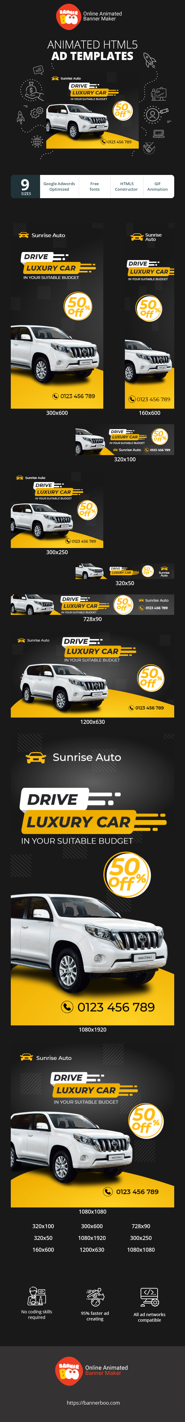 Transport Banner Ad Templates